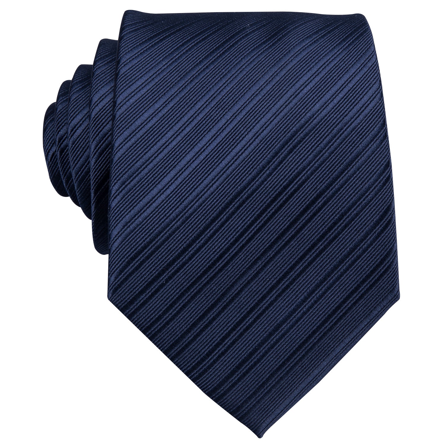 Ties2you Business Tie Navy Blue Striped Silk Men's Tie Set for Work ...