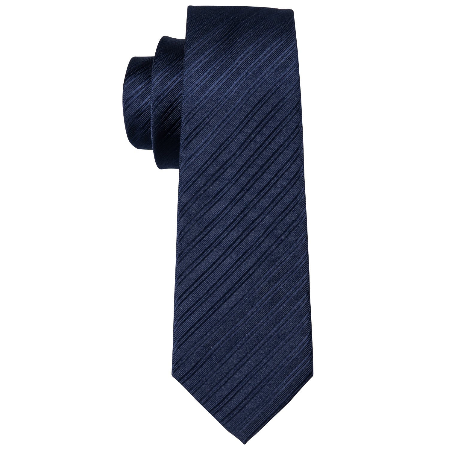 Ties2you Business Tie Navy Blue Striped Silk Men's Tie Set for Work ...