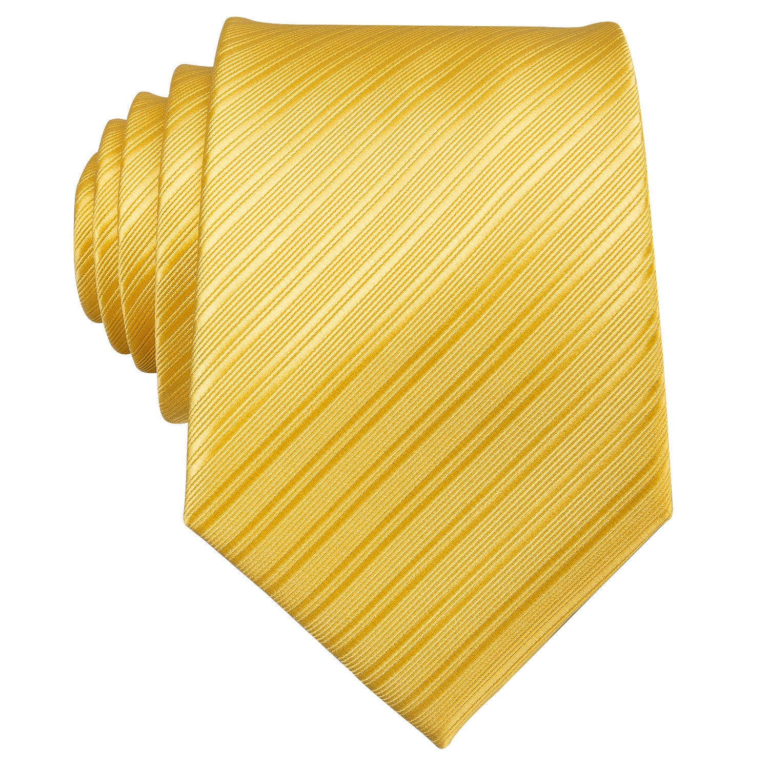Ties2you Work Tie Deep Yellow Striped Silk Men's Suit Dresses Tie Set ...