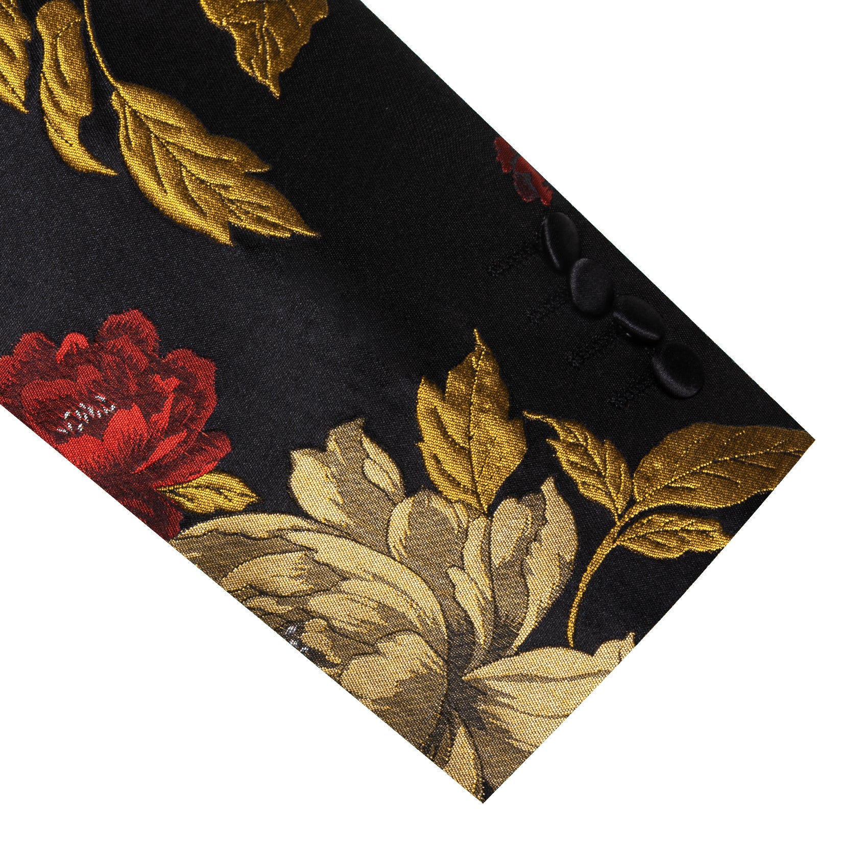 Ties2you Groom Suit Yellow Red Black Floral Men's Suit for Wedding ...