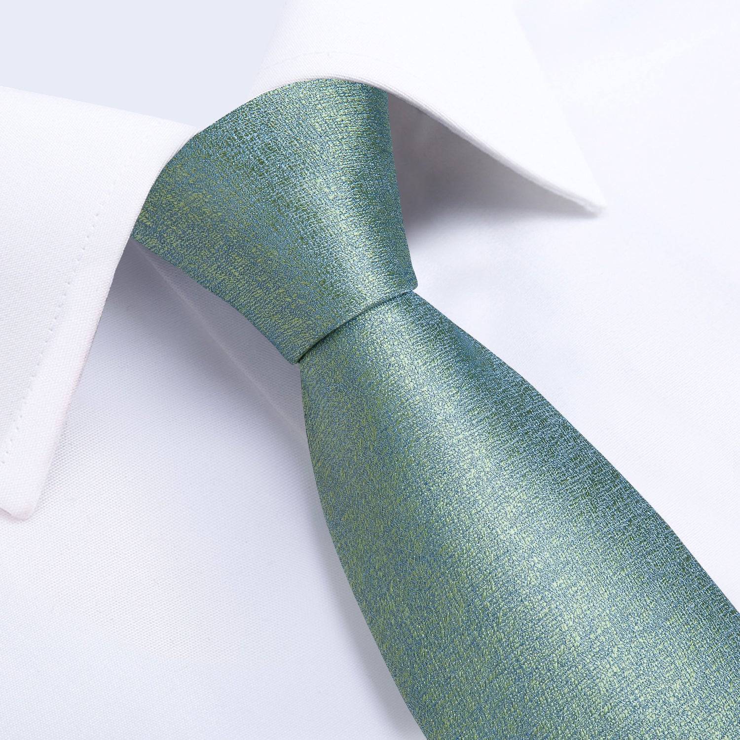 Mint Green Silk Tie Handkerchief Cufflinks Lapel Pin Set – ties2you