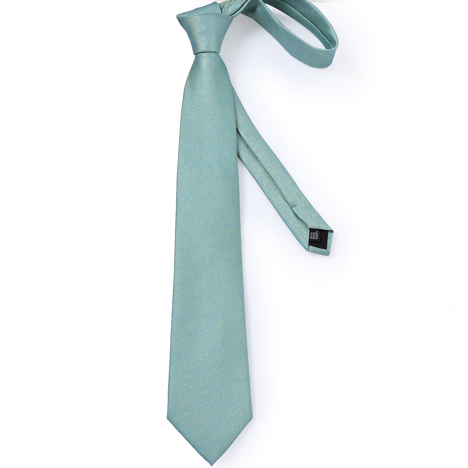 Mint Green Silk Tie Handkerchief Cufflinks Lapel Pin Set – ties2you