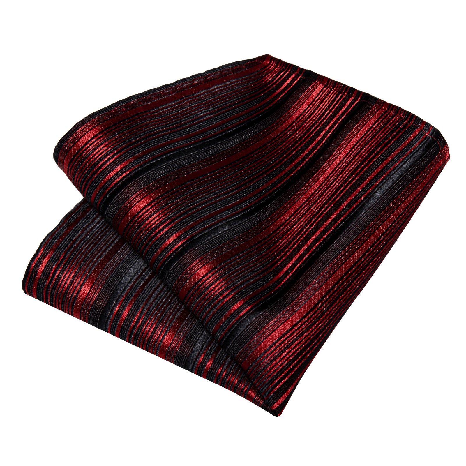 Black Red Striped Necktie Pocket Square Cufflinks Set – ties2you