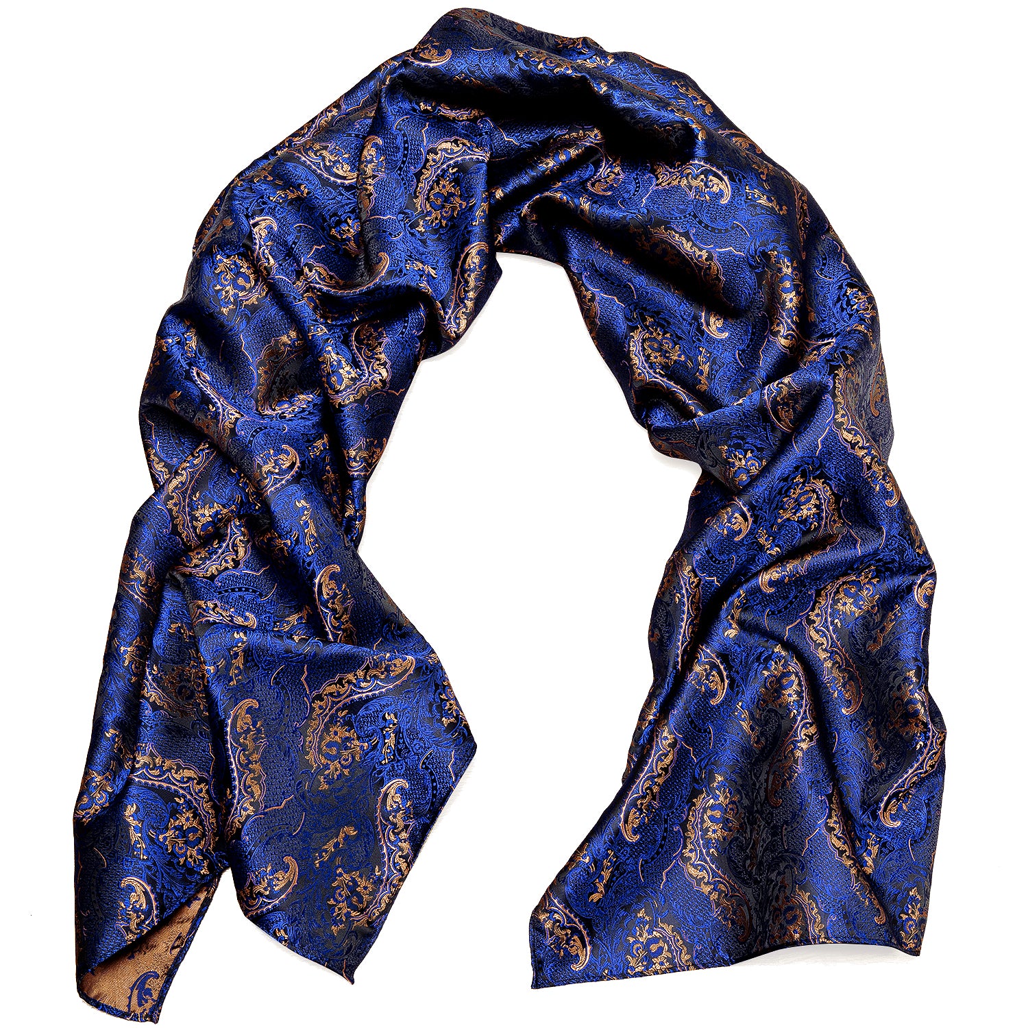 Shinning Blue Floral Men's Silk Scarf – ties2you